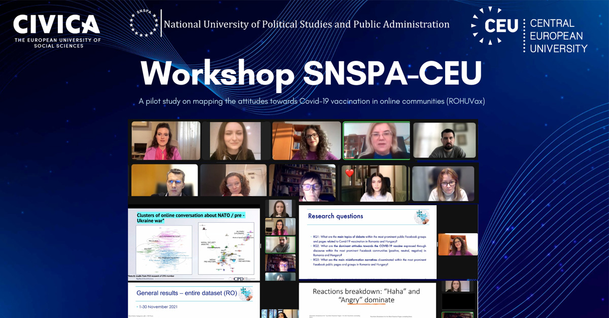 SNSPA-CEU joint workshop to present the preliminary results of the ...