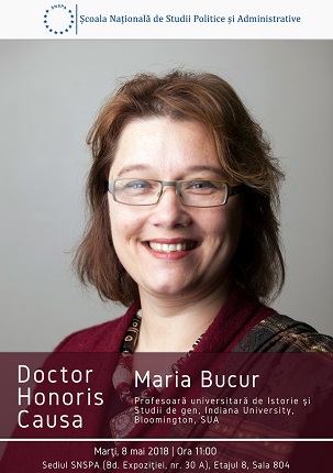 Prof. univ. dr. Maria Bucur, Doctor Honoris Causa al SNSPA