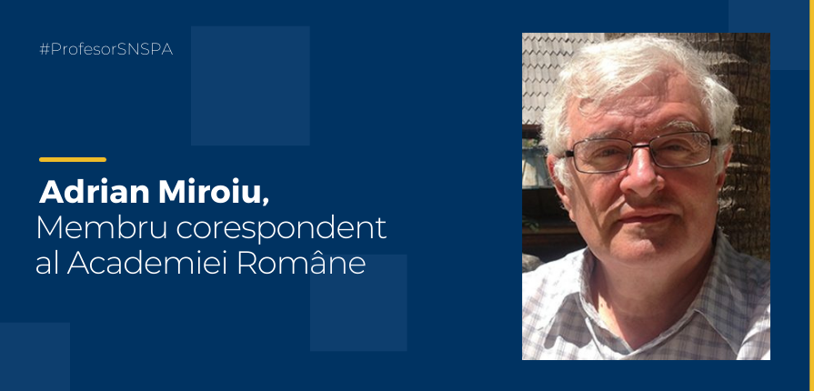 Prof. univ. dr. Adrian Miroiu a fost ales membru corespondent al ...