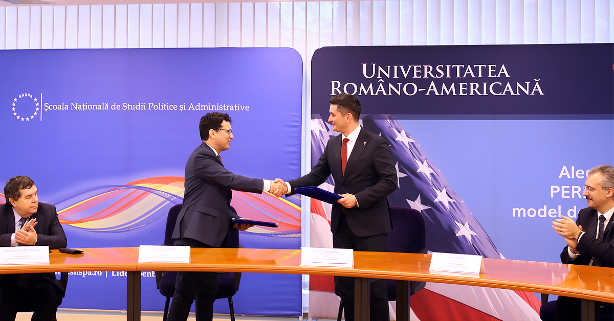 Acord de colaborare instituțională, pentru următorii 20 de ani, între ...