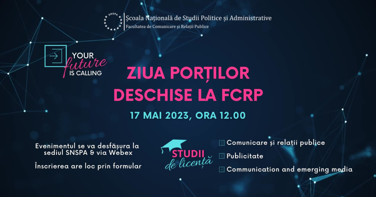 Ziua Porților Deschise la Facultatea de Comunicare și Relații Publice ...