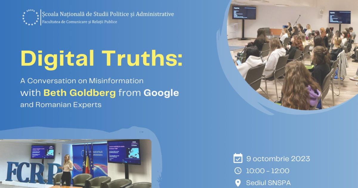 Despre fenomenul dezinformării în mediul digital, cu Beth Goldberg