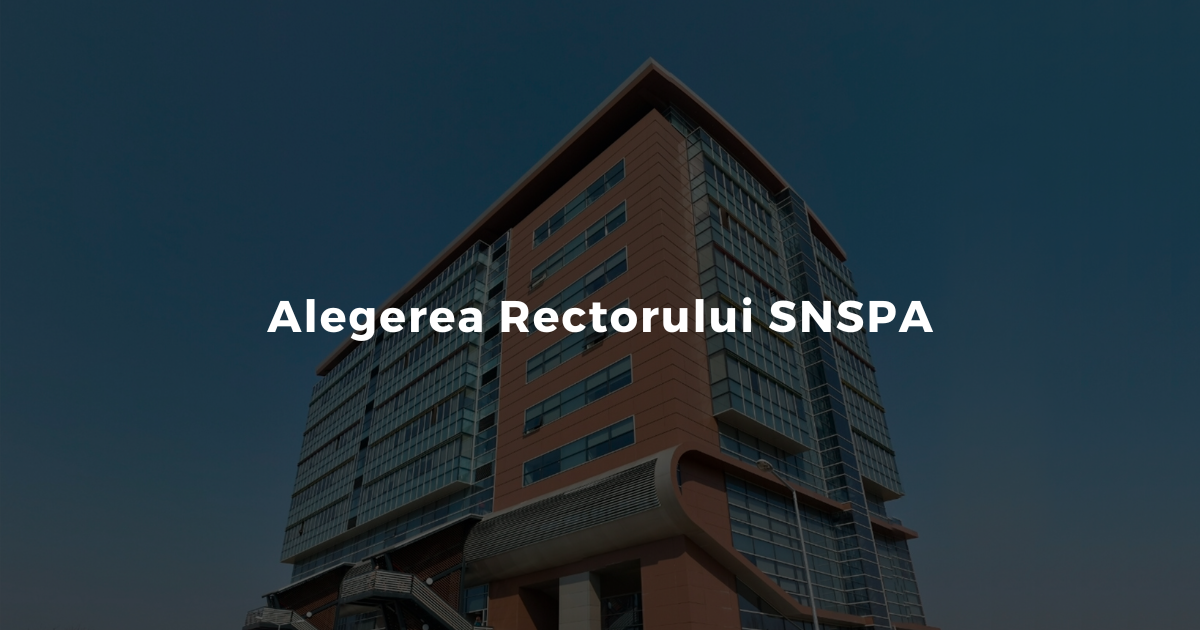 Prof. univ. dr. Remus Pricopie a fost reales rector al SNSPA
