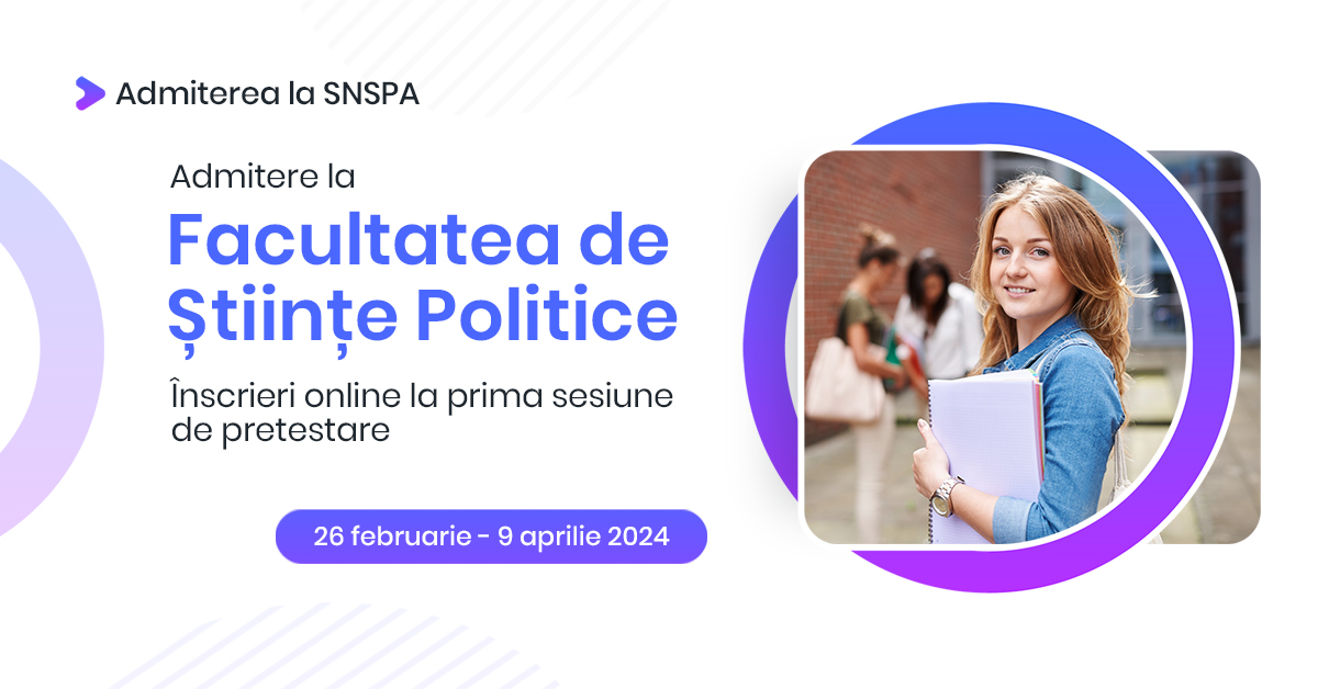 Admiterea la programele de licență ale Facultății de Științe Politice ...