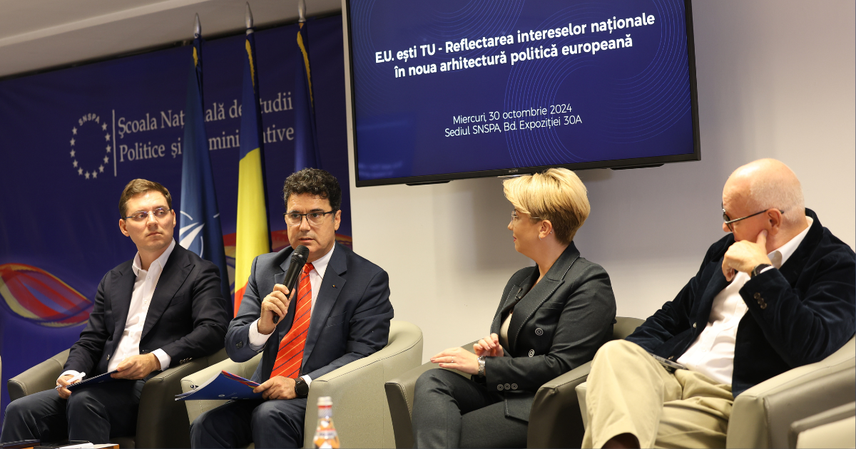 Dezbatere despre viitorul Uniunii Europene, organizată la SNSPA