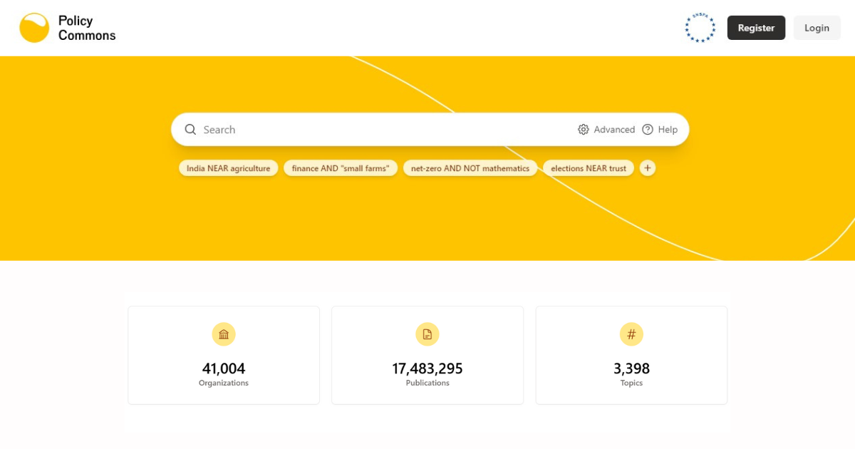 Workshop “Using Policy Commons Free Trial: Live Demo of All Features ...