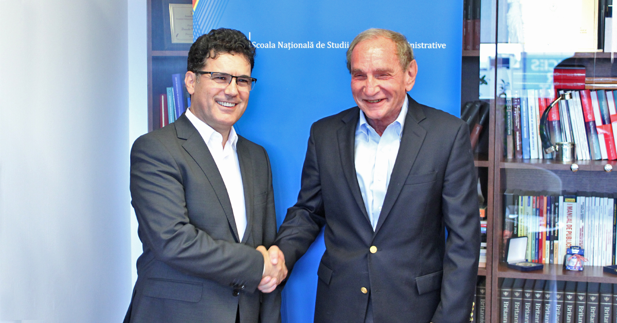 Rectorul SNSPA, prof. univ. dr. Remus Pricopie, a primit vizita lui ...